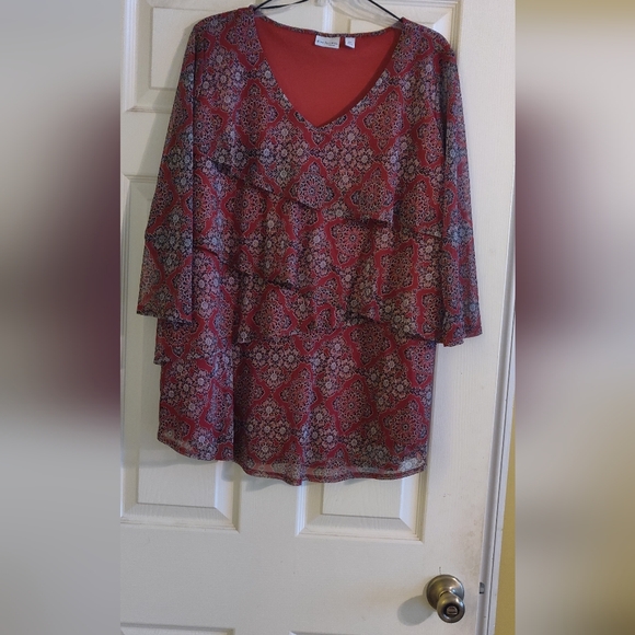 Kim Rogers | Tops | Kim Rodgers Layered 2x Plus Top | Poshmark